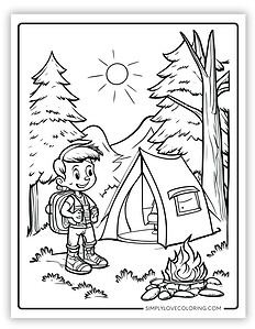 30 Campfire Coloring Pages (Free PDF Printables) - Simply Love Coloring