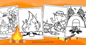 30 Campfire Coloring Pages (Free PDF Printables) - Simply Love Coloring
