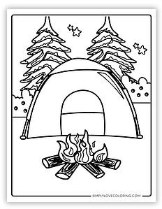 30 Campfire Coloring Pages (Free PDF Printables) - Simply Love Coloring