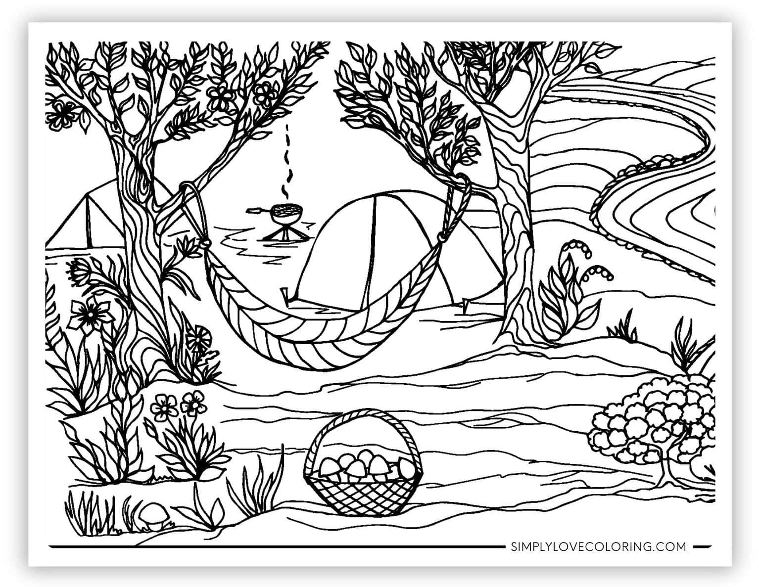 32 Camping Coloring Pages (Free PDF Printables) - Simply Love Coloring