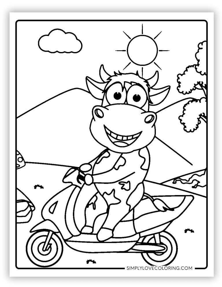 21 Cute Cow Coloring Pages (Free PDF Printables) - Simply Love Coloring