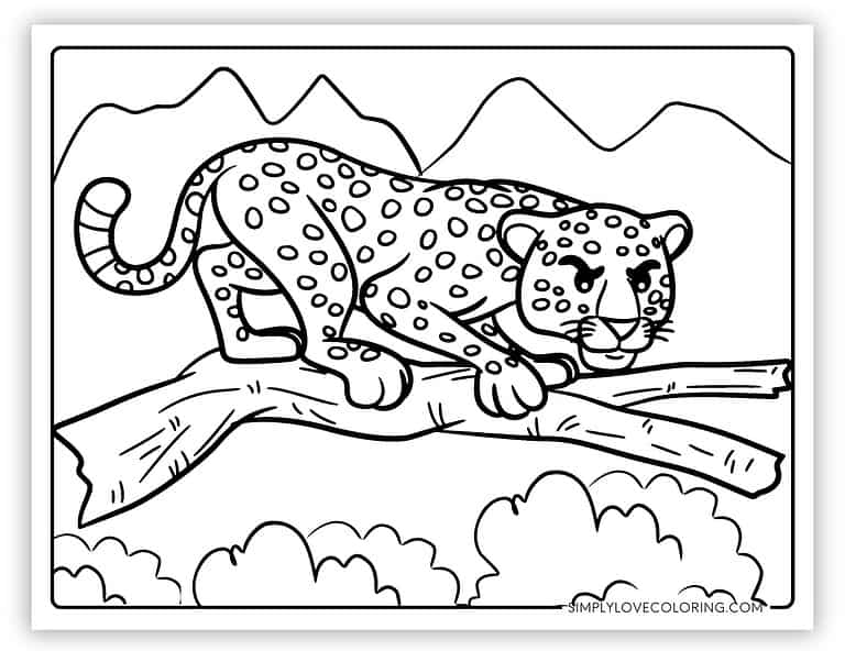 19 Cheetah Coloring Pages (Free PDF Printables) - Simply Love Coloring
