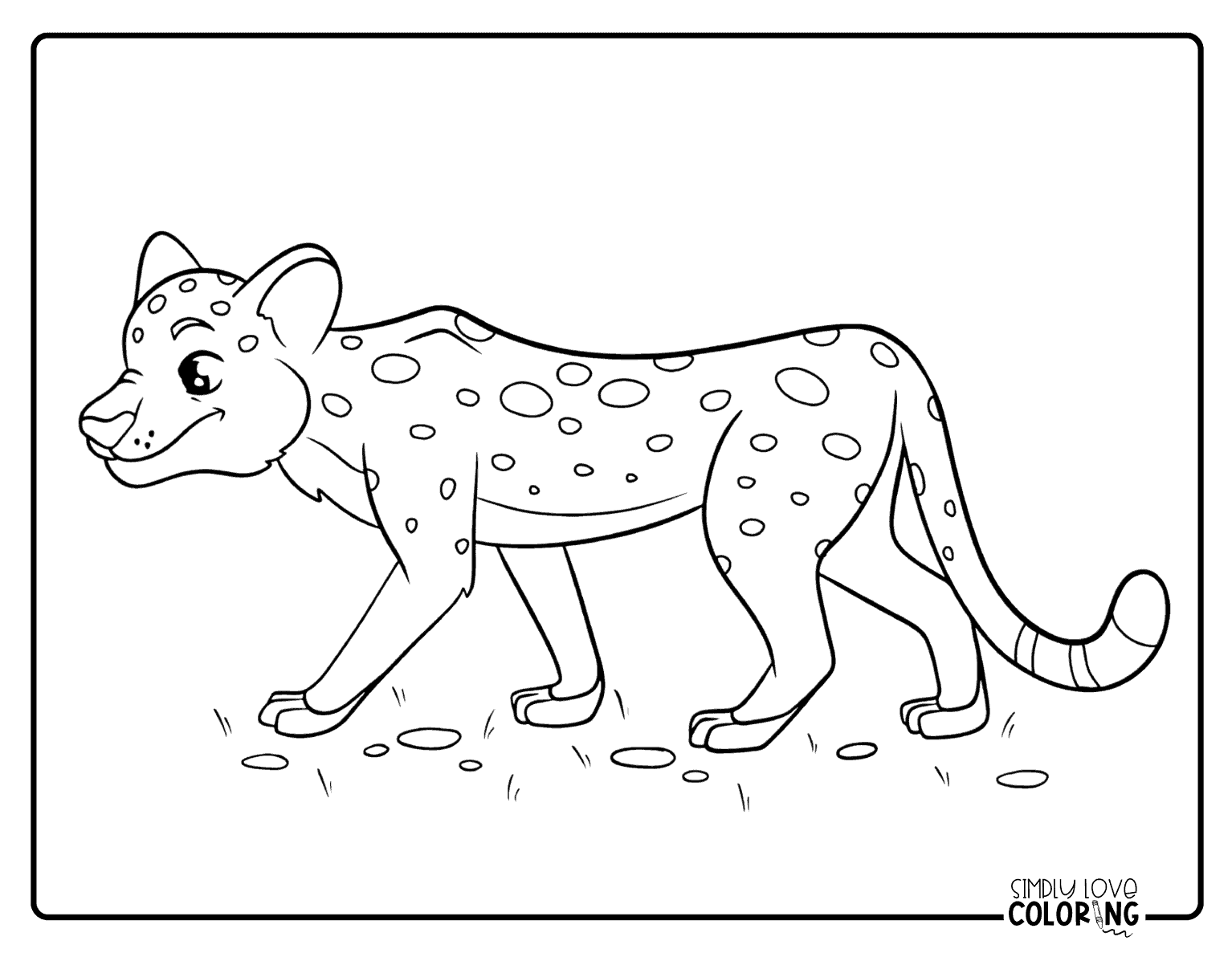 19 Cheetah Coloring Pages (Free PDF Printables) - Simply Love Coloring