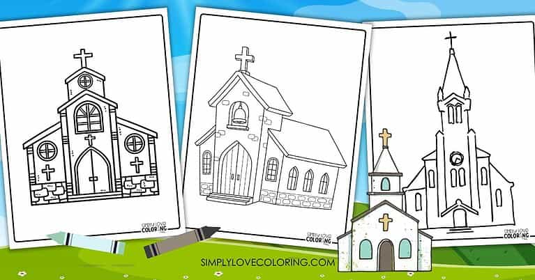 Church Coloring Pages (Free PDF Printables) - Simply Love Coloring