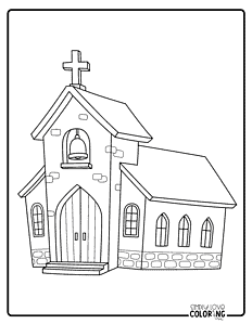 Church Coloring Pages (Free PDF Printables) - Simply Love Coloring