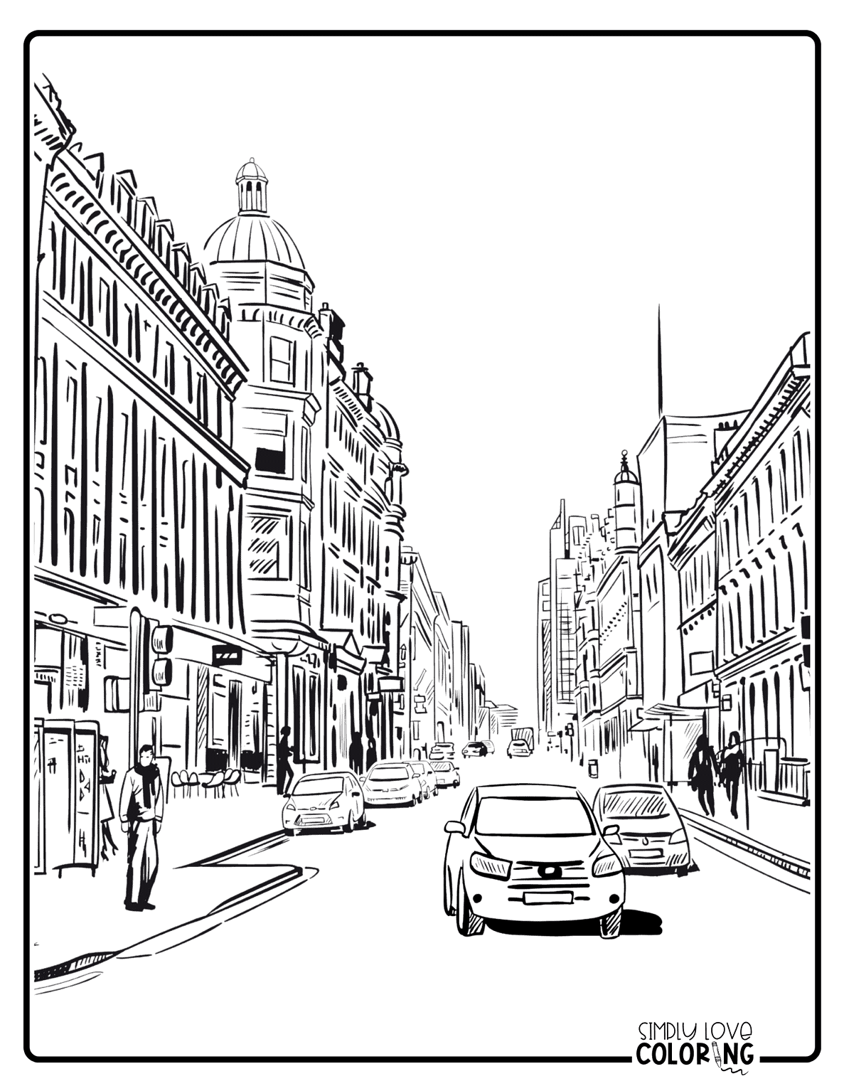 26 Building Coloring Pages (Free PDF Printables) - Simply Love Coloring