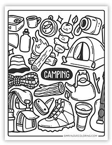 32 Camping Coloring Pages (Free PDF Printables) - Simply Love Coloring