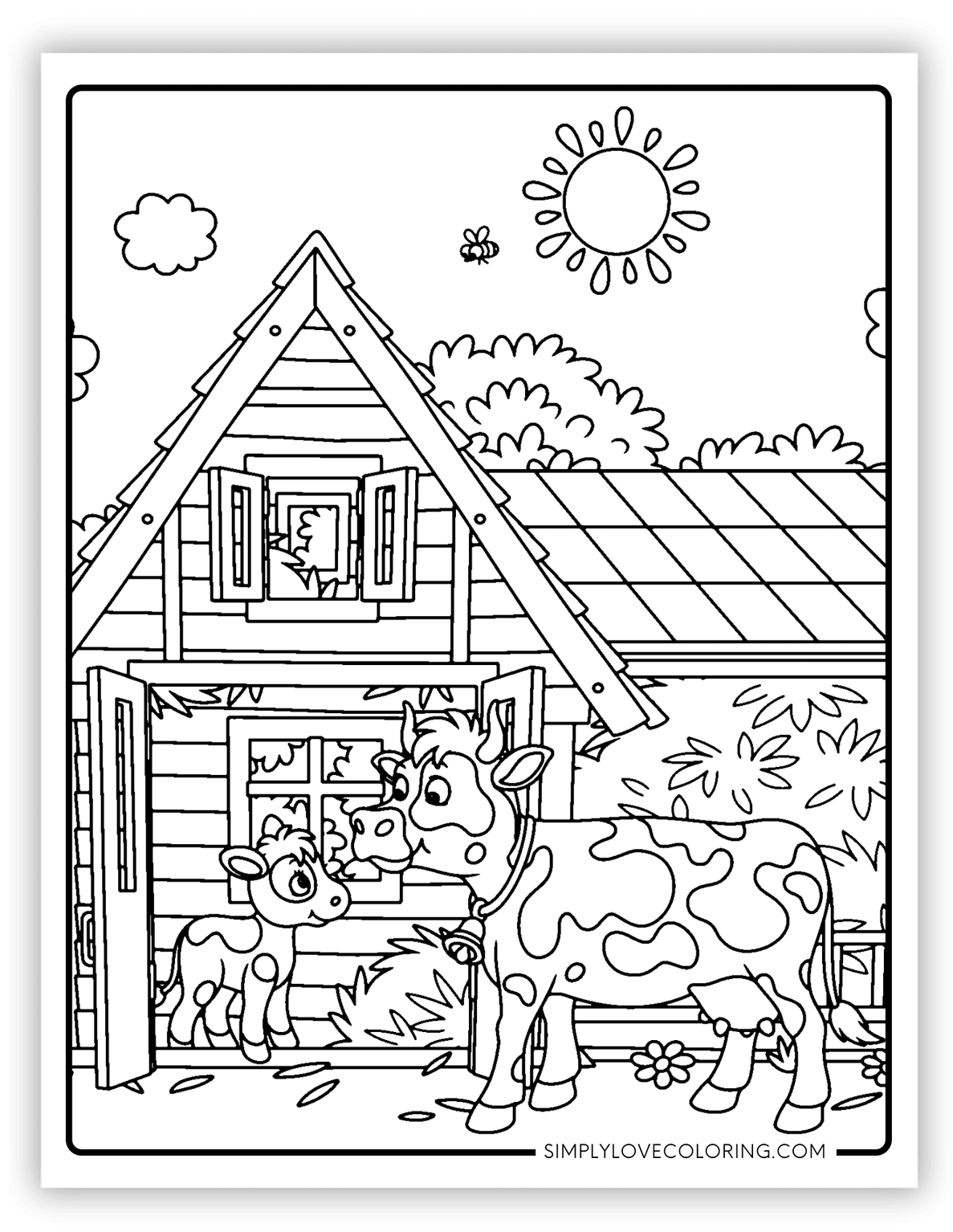 21 Cute Cow Coloring Pages (Free PDF Printables) - Simply Love Coloring