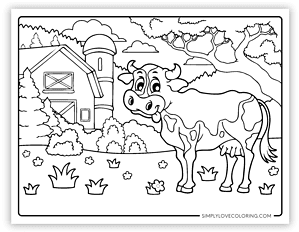 21 Cute Cow Coloring Pages (Free PDF Printables) - Simply Love Coloring