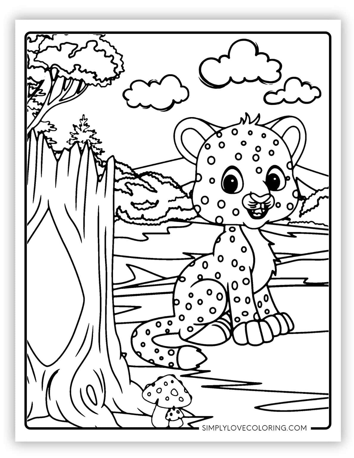 19 Cheetah Coloring Pages (Free PDF Printables) - Simply Love Coloring