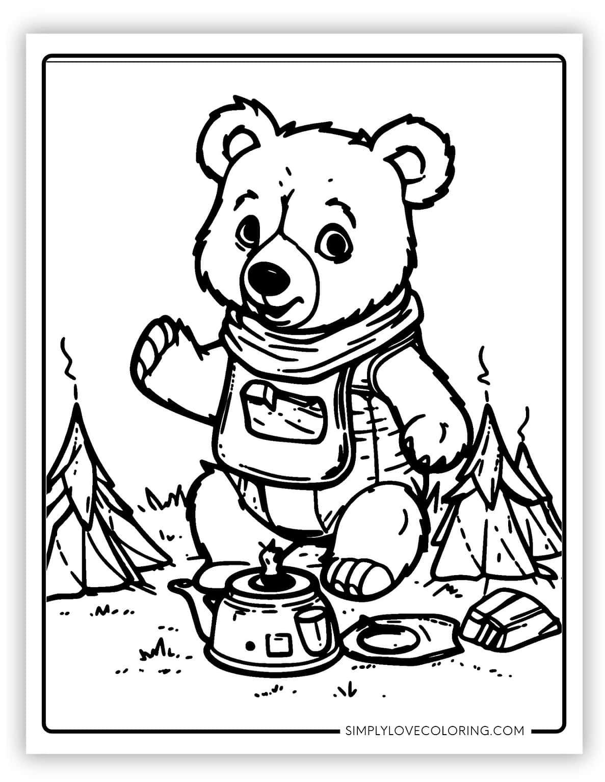 32 Camping Coloring Pages (Free PDF Printables) - Simply Love Coloring