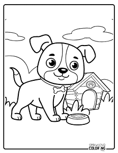Dog Coloring Pages (Free PDF Printables) - Simply Love Coloring