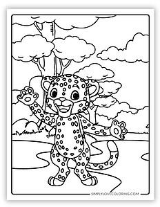 19 Cheetah Coloring Pages (Free PDF Printables) - Simply Love Coloring