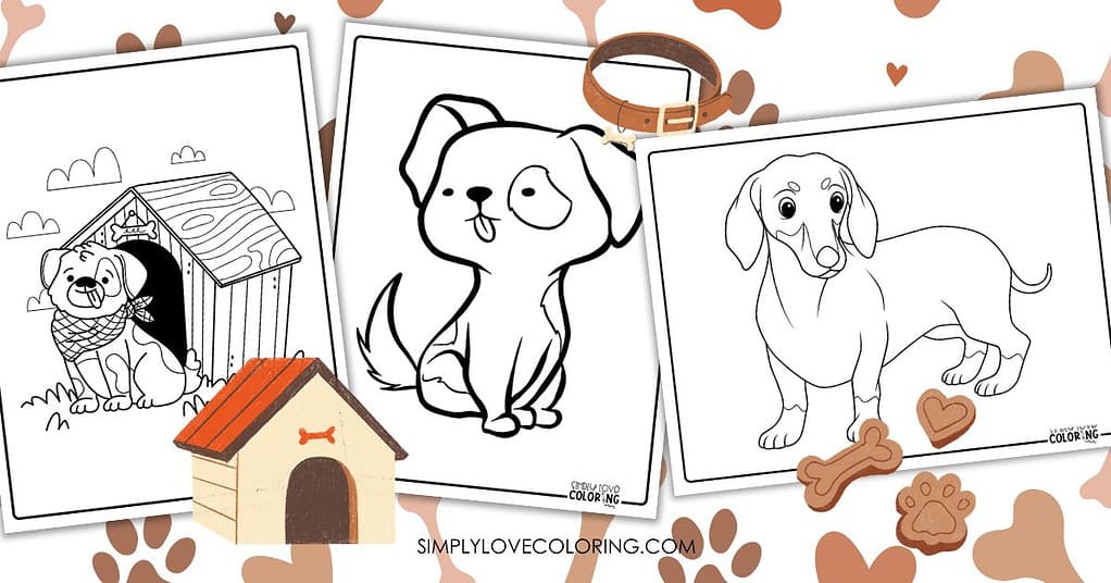 62 Cute Dog Coloring Pages (Free PDF Printables) - Simply Love Coloring