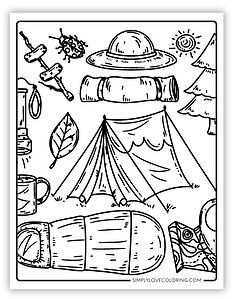32 Camping Coloring Pages (Free PDF Printables) - Simply Love Coloring