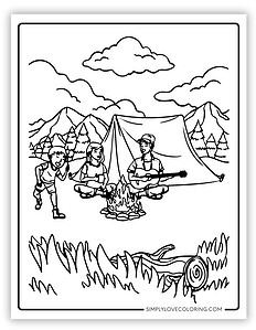 30 Campfire Coloring Pages (Free PDF Printables) - Simply Love Coloring