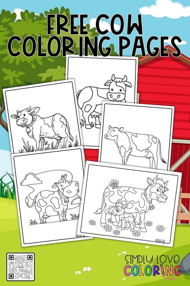 21 Cute Cow Coloring Pages (Free PDF Printables) - Simply Love Coloring