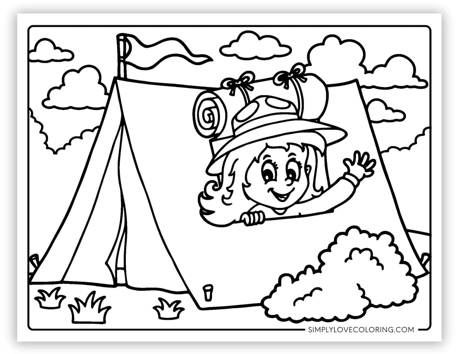 32 Camping Coloring Pages (Free PDF Printables) - Simply Love Coloring