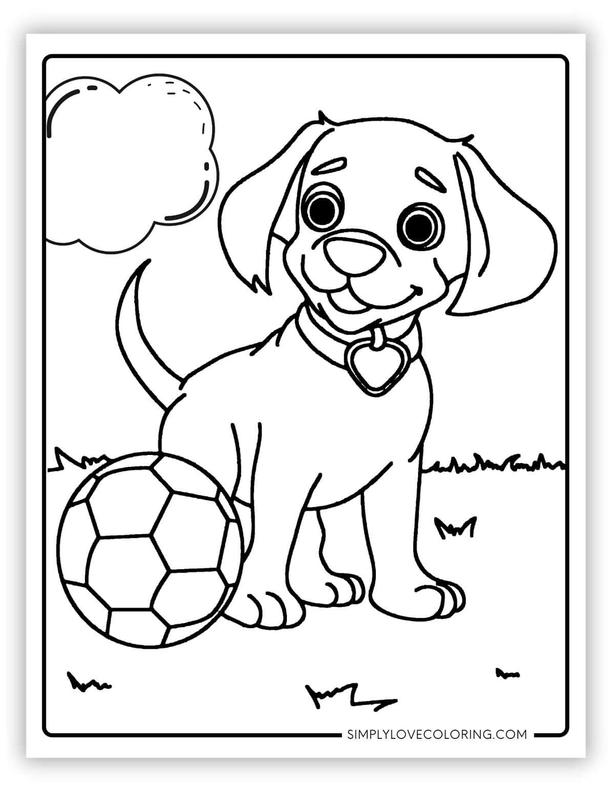 62 Cute Dog Coloring Pages (Free PDF Printables) - Simply Love Coloring