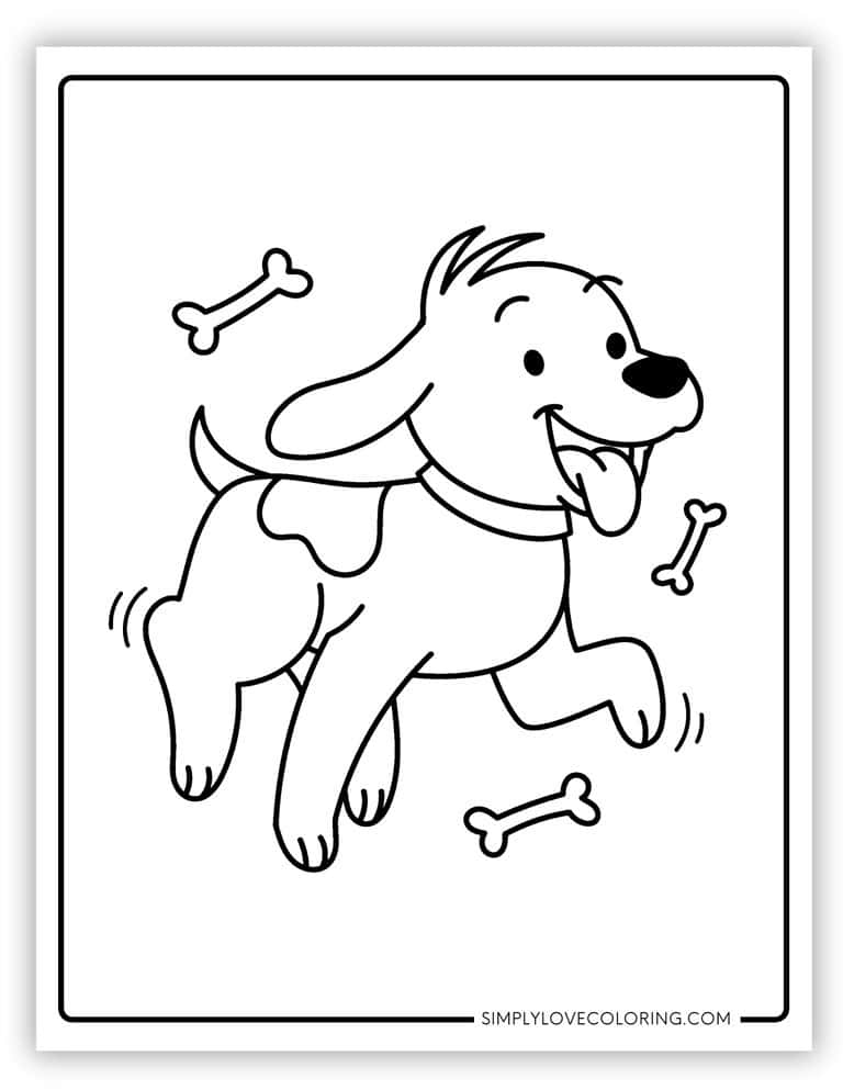 62 Cute Dog Coloring Pages (Free PDF Printables) - Simply Love Coloring