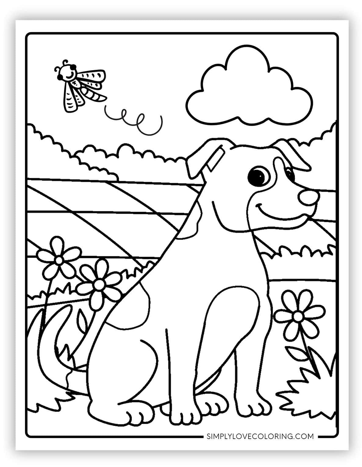 62 Cute Dog Coloring Pages (Free PDF Printables) - Simply Love Coloring