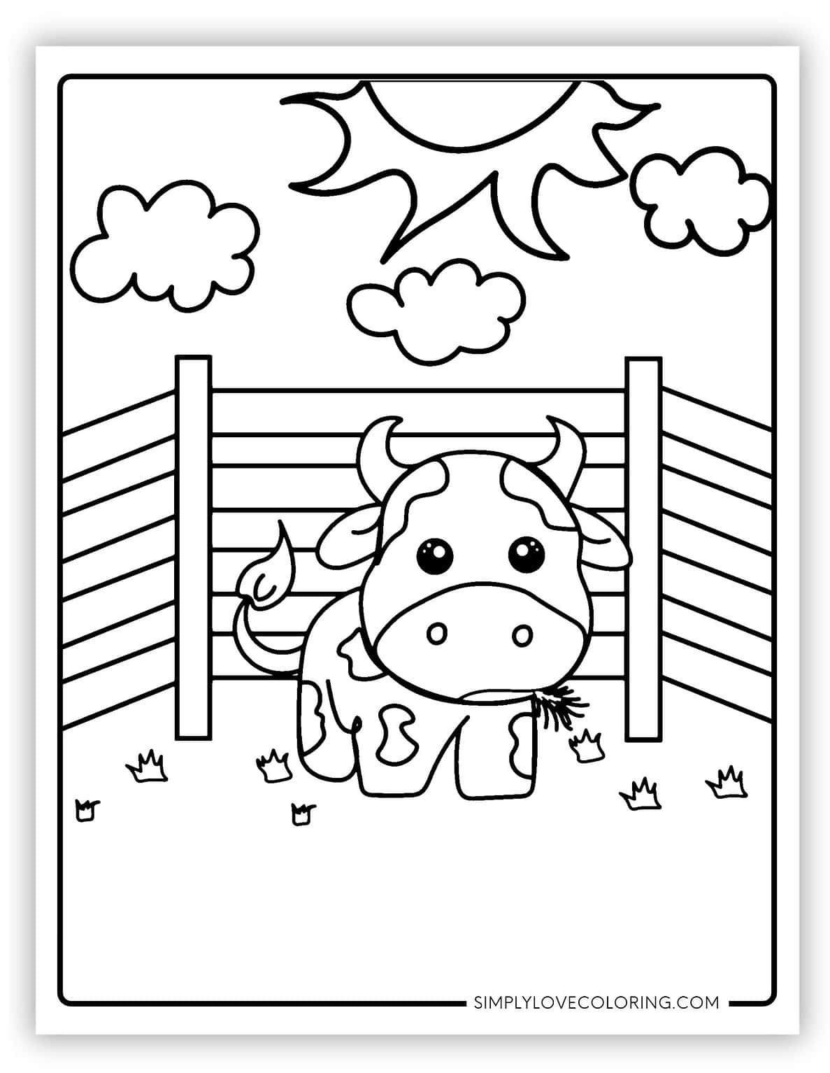 21 Cute Cow Coloring Pages (Free PDF Printables) - Simply Love Coloring