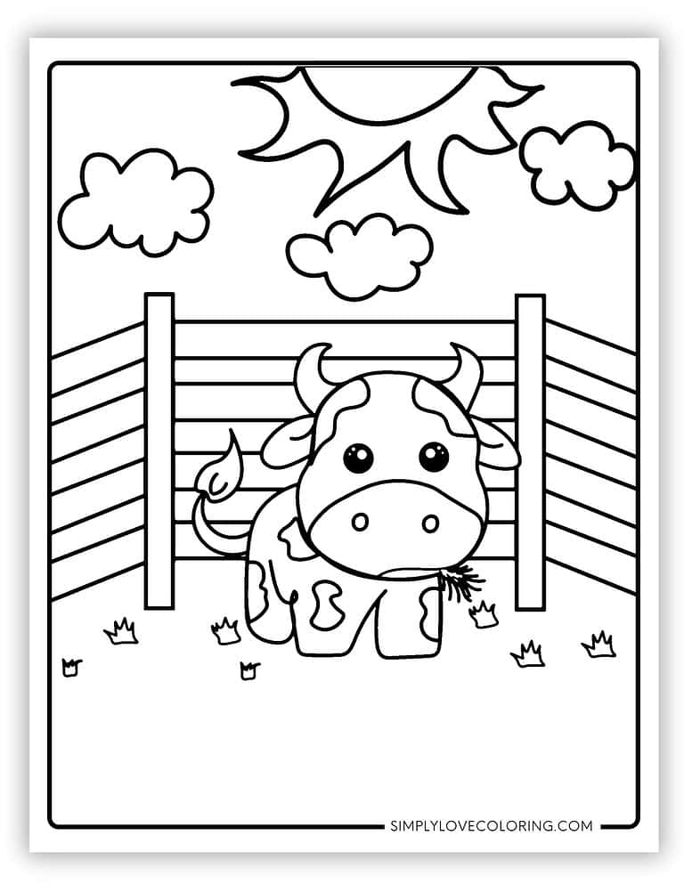 21 Cute Cow Coloring Pages (Free PDF Printables) - Simply Love Coloring