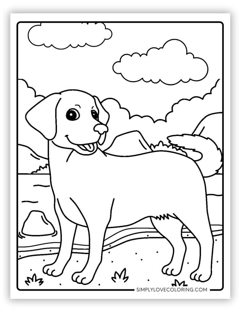 62 Cute Dog Coloring Pages (Free PDF Printables) - Simply Love Coloring