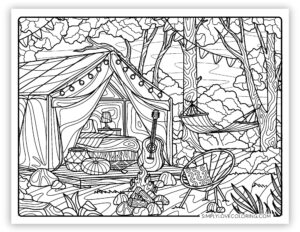 32 Camping Coloring Pages (Free PDF Printables) - Simply Love Coloring