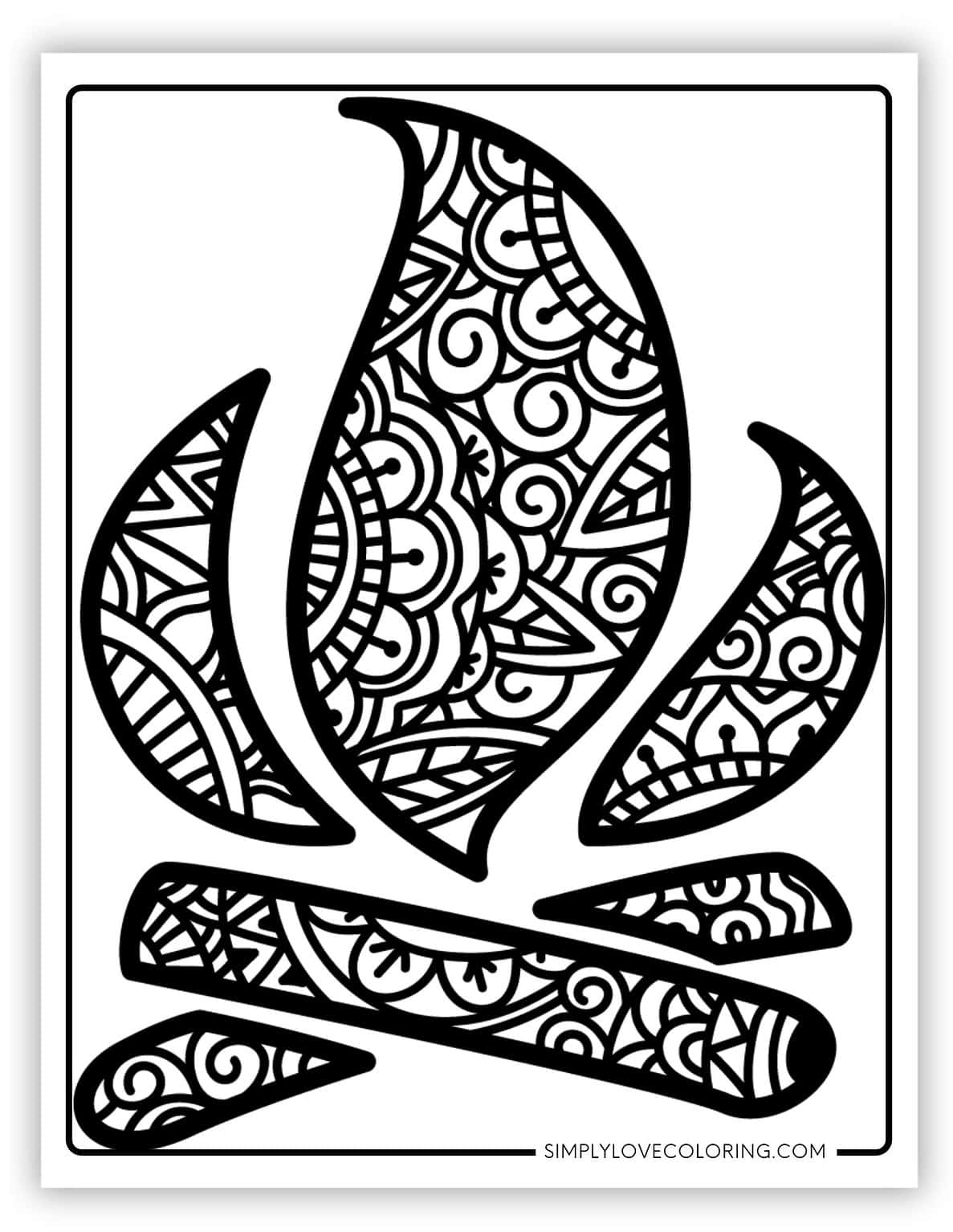 30 Campfire Coloring Pages (Free PDF Printables) - Simply Love Coloring
