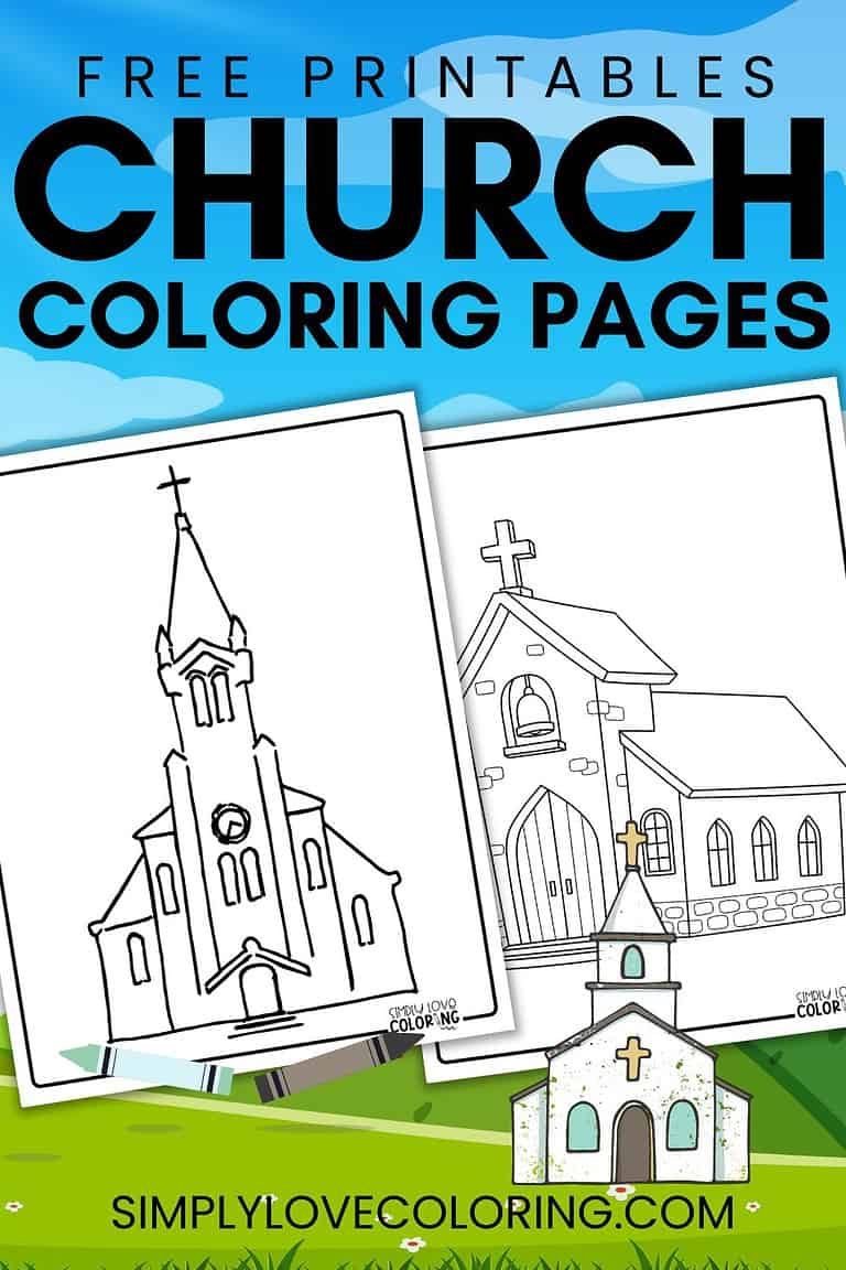 Church Coloring Pages (Free PDF Printables) - Simply Love Coloring