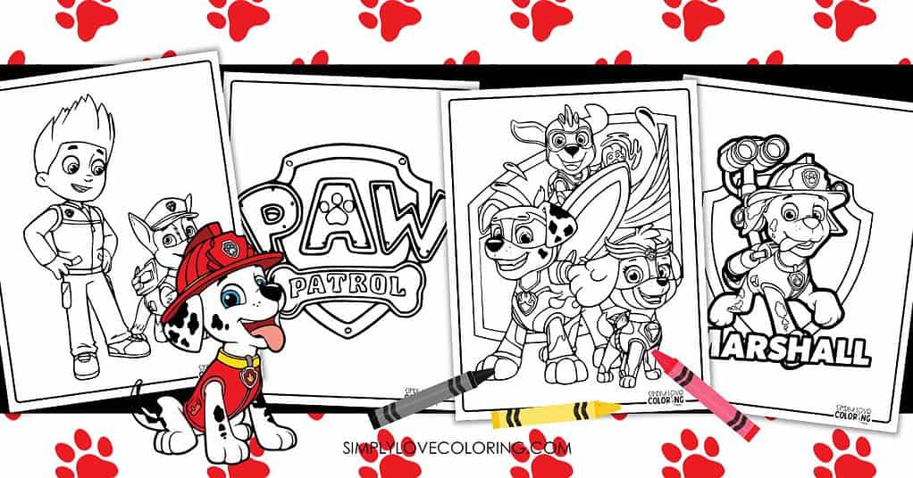 41 Paw Patrol Coloring Pages (Free PDF Printables) - Simply Love Coloring