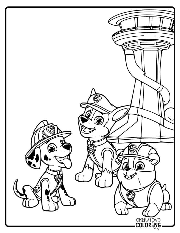 41 Paw Patrol Coloring Pages (Free PDF Printables) - Simply Love Coloring