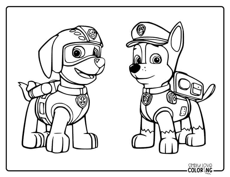 41 Paw Patrol Coloring Pages (Free PDF Printables) - Simply Love Coloring