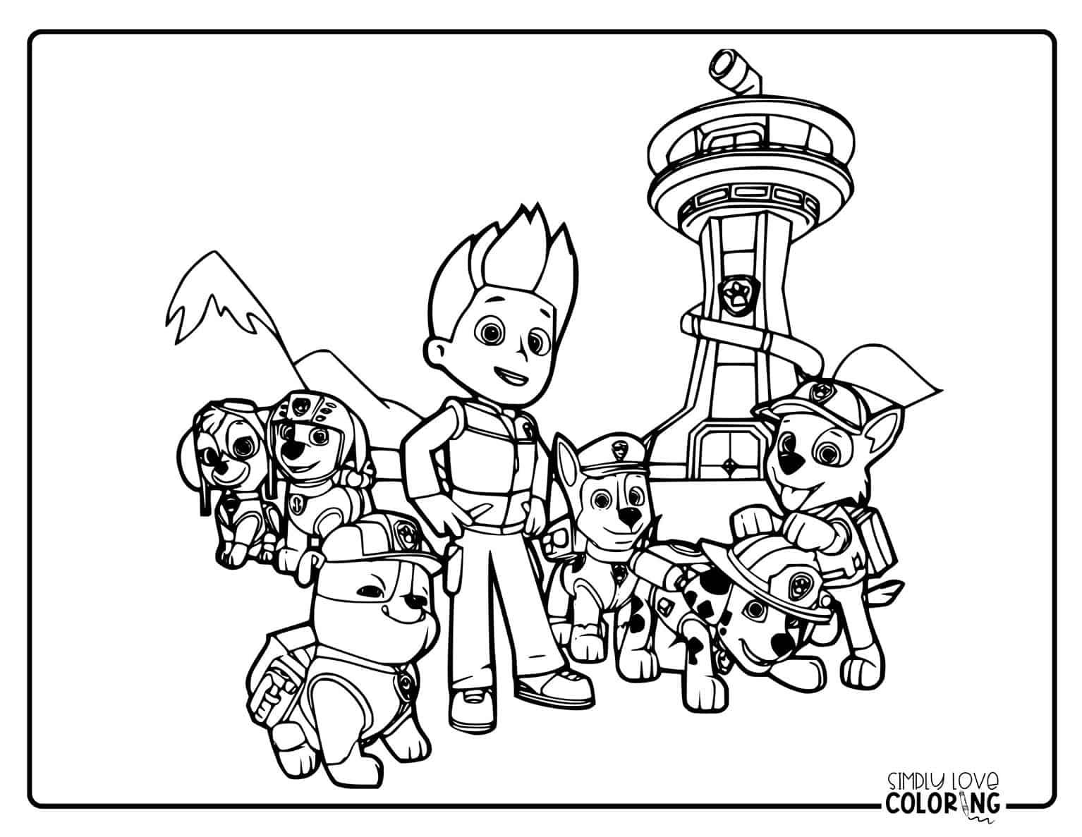 Paw Patrol Coloring Pages Pdf Free Download