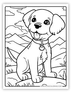 62 Cute Dog Coloring Pages (Free PDF Printables) - Simply Love Coloring