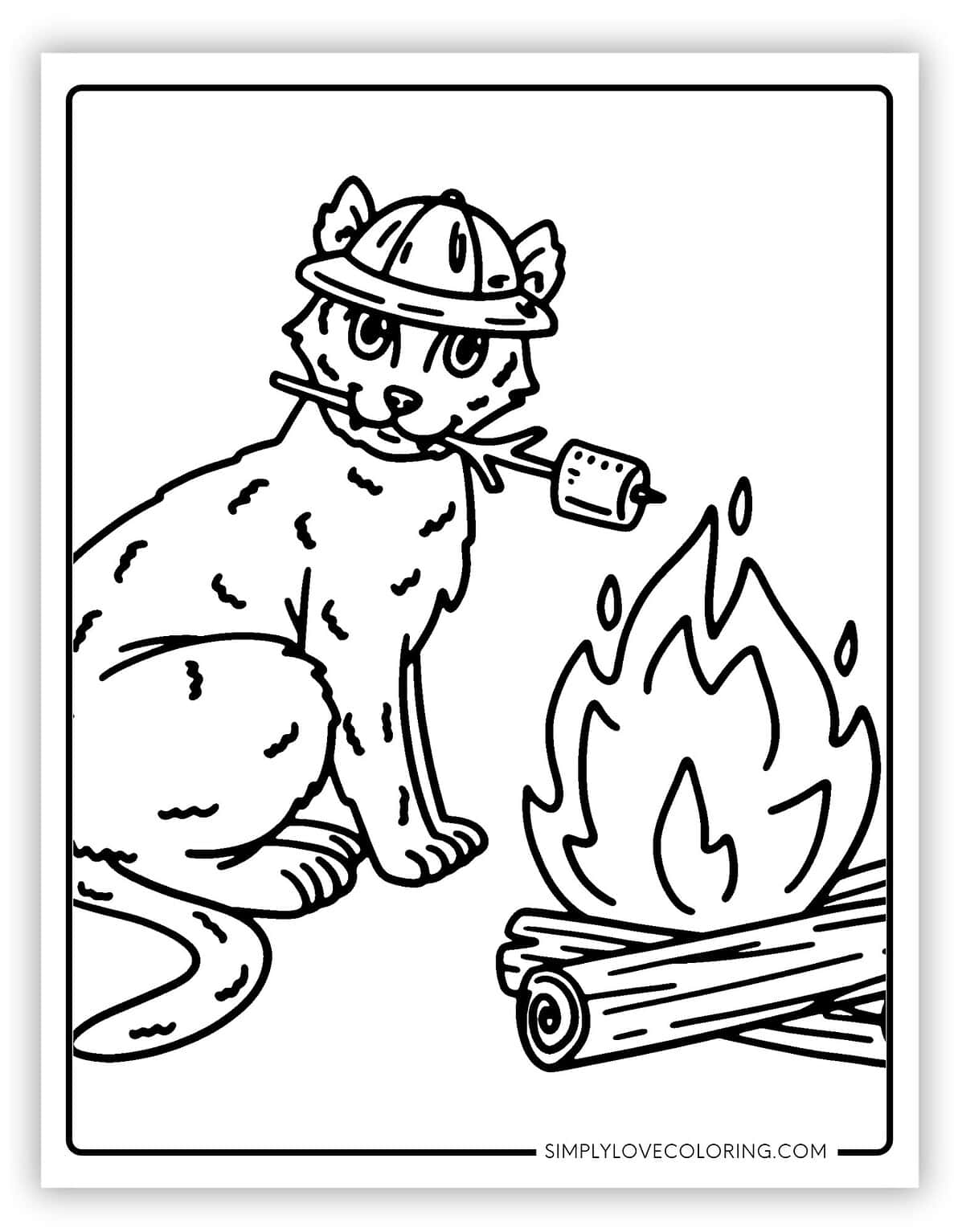 30 Campfire Coloring Pages (Free PDF Printables) - Simply Love Coloring