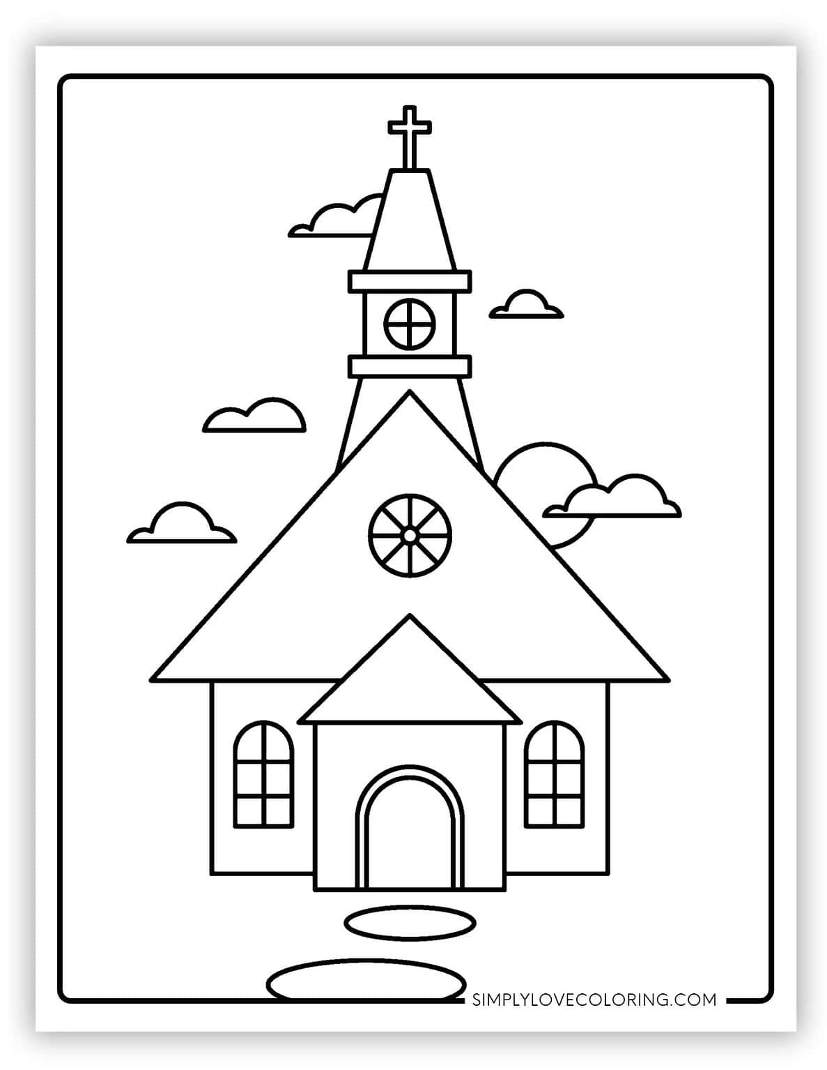 Church Coloring Pages (Free PDF Printables) - Simply Love Coloring