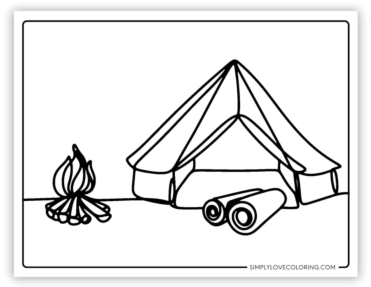 30 Campfire Coloring Pages (Free PDF Printables) - Simply Love Coloring
