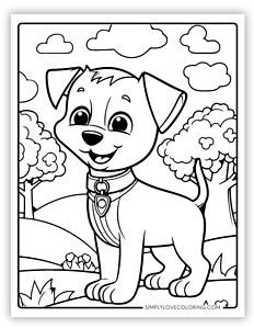 62 Cute Dog Coloring Pages (Free PDF Printables) - Simply Love Coloring
