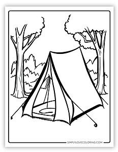 32 Camping Coloring Pages (Free PDF Printables) - Simply Love Coloring