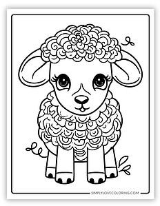 42 Lamb Coloring Pages (Free PDF Printables) - Simply Love Coloring