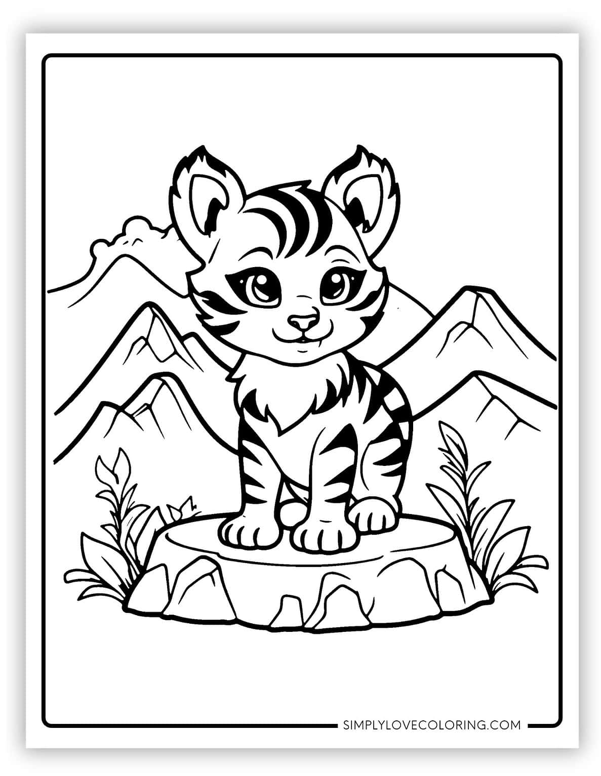 19 Tiger Coloring Pages (Free PDF Printables) - Simply Love Coloring