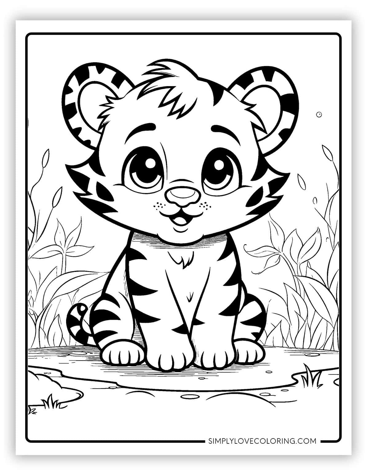 19 Tiger Coloring Pages (Free PDF Printables) - Simply Love Coloring