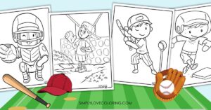 29 Baseball Coloring Pages (Free PDF Printables) - Simply Love Coloring