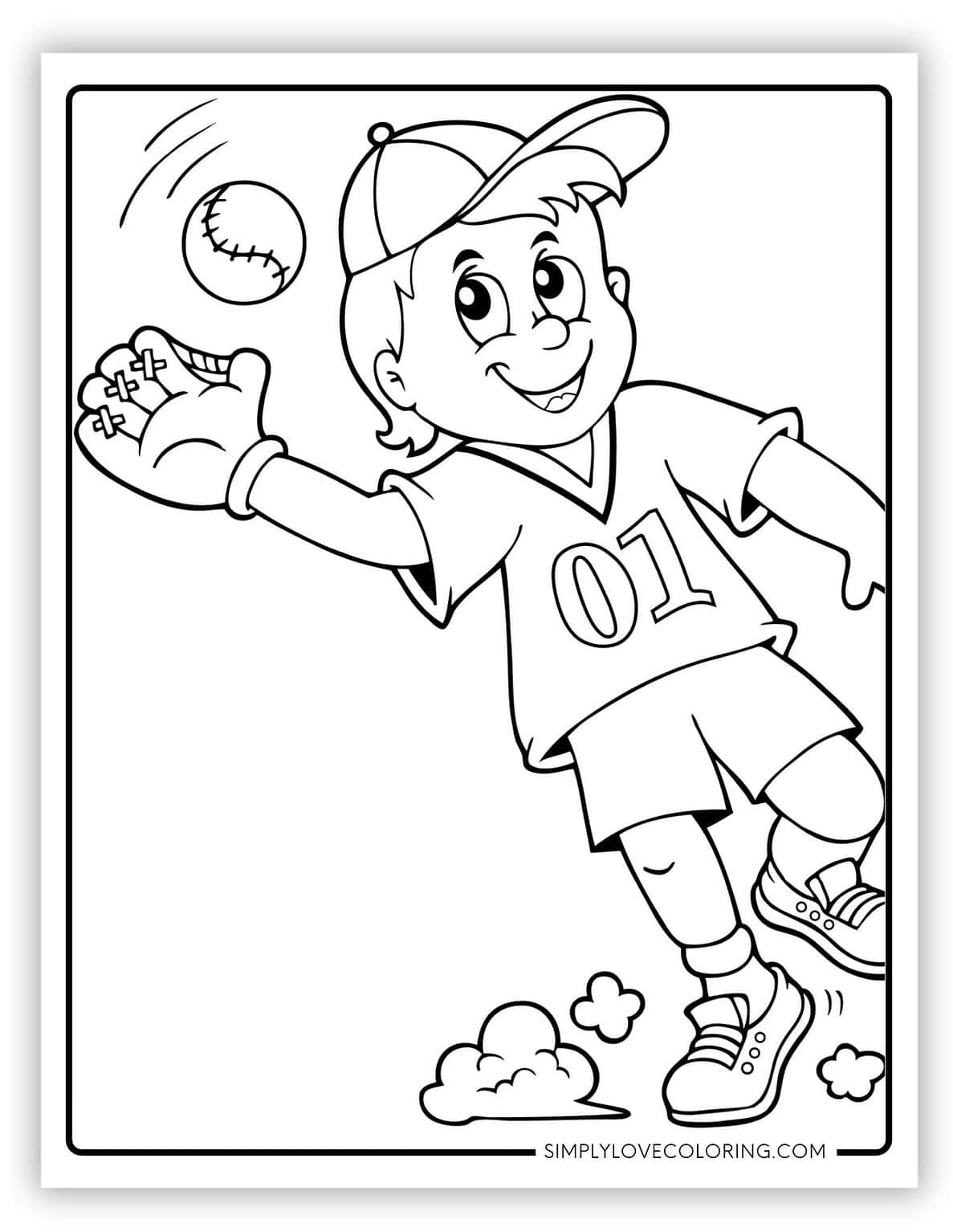 29 Baseball Coloring Pages (Free PDF Printables) - Simply Love Coloring