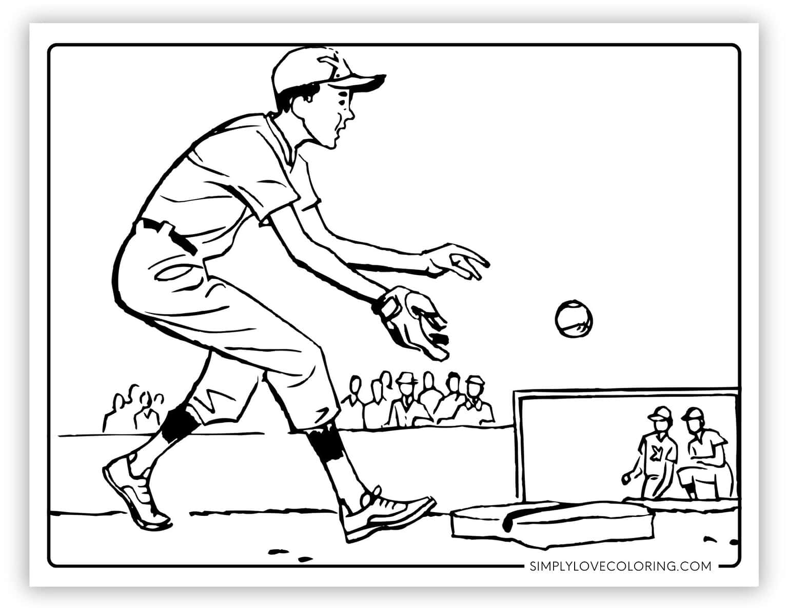 29 Baseball Coloring Pages (Free PDF Printables) - Simply Love Coloring