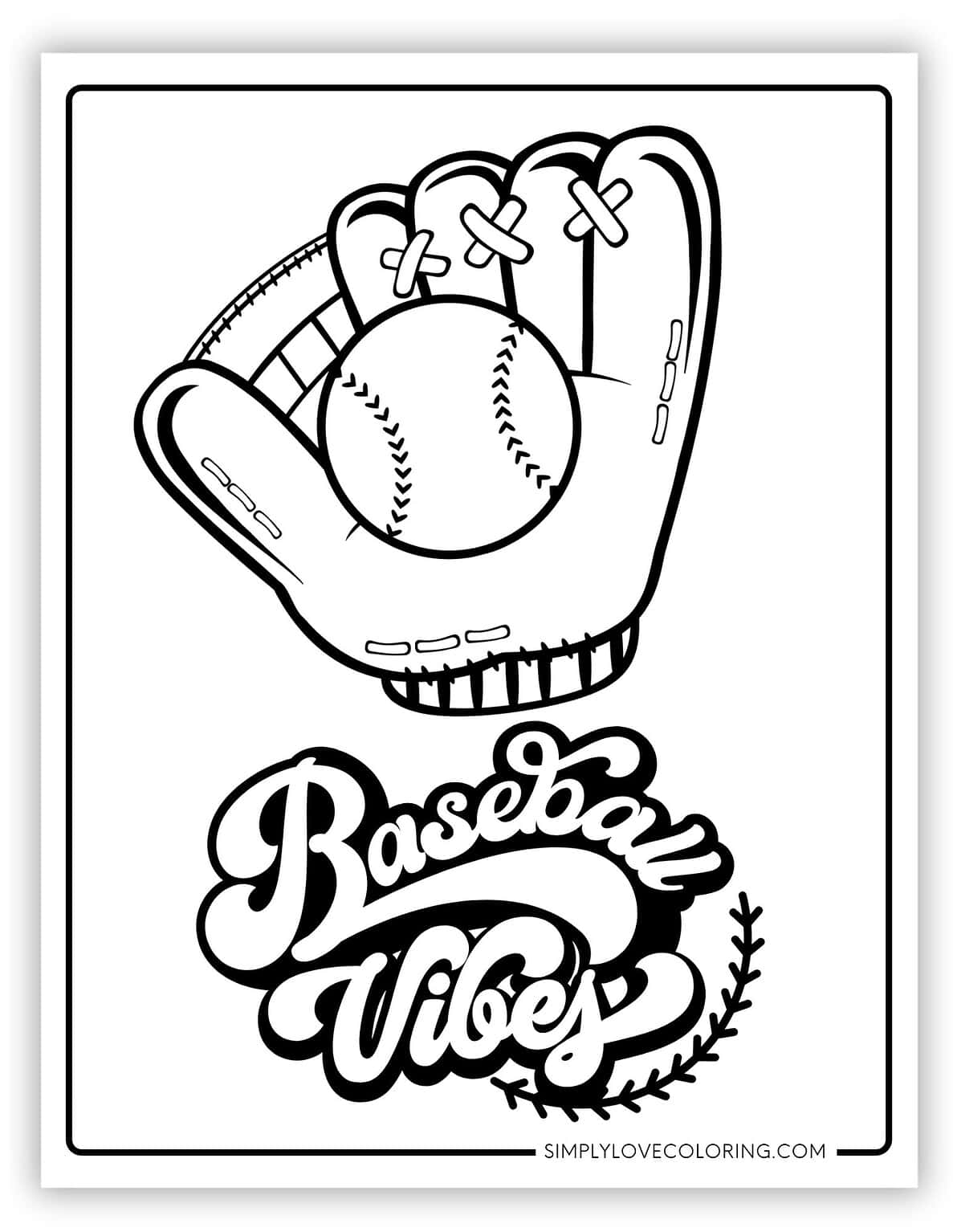 29 Baseball Coloring Pages (Free PDF Printables) - Simply Love Coloring