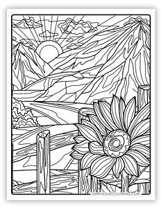 59 Majestic Nature Coloring Pages (Free PDF Printables) - Simply Love ...