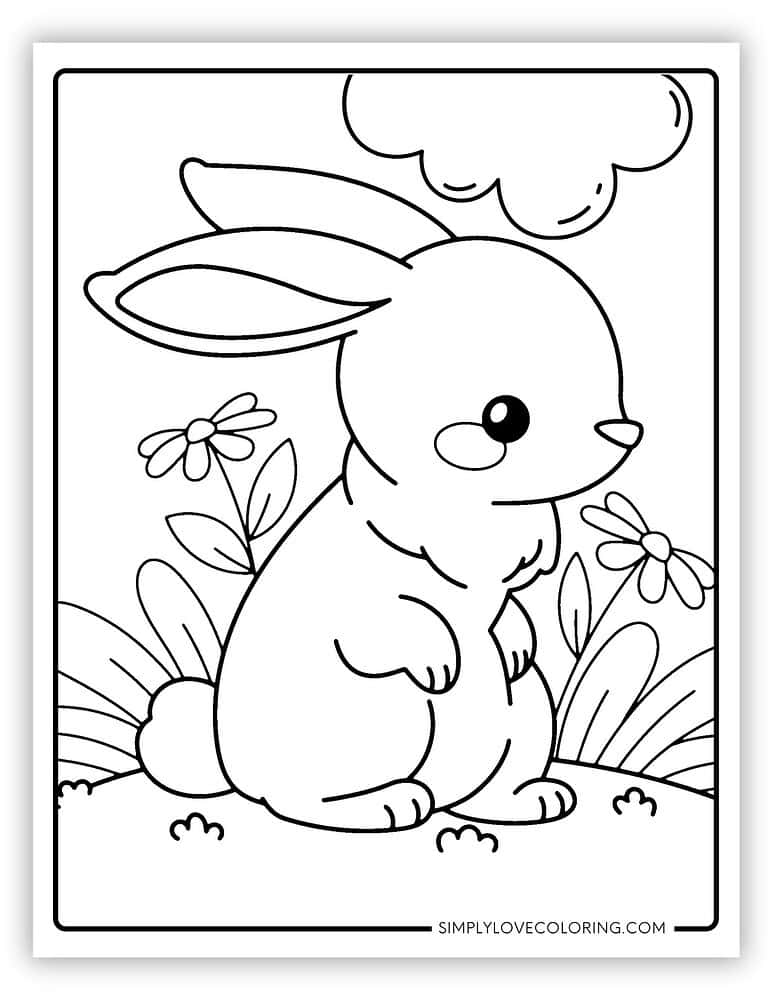 57 Cute Rabbit Coloring Pages (Free PDF Printables) - Simply Love Coloring